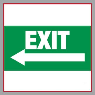 Bauzaunplane EXIT links - bauzaunplanen24